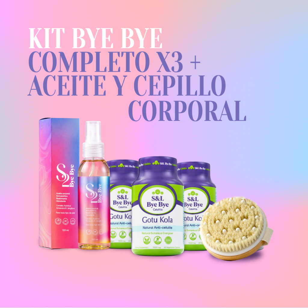 Kit Completo 3 frasco Bye Bye Celulitis + 1 Aceite Corporal S2 Bye ...
